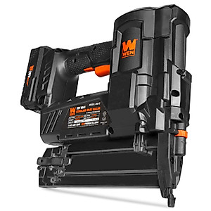 WEN 20V Max Cordless 18-Gauge Brad Nailer with 2.0Ah Battery and Charger (20512)