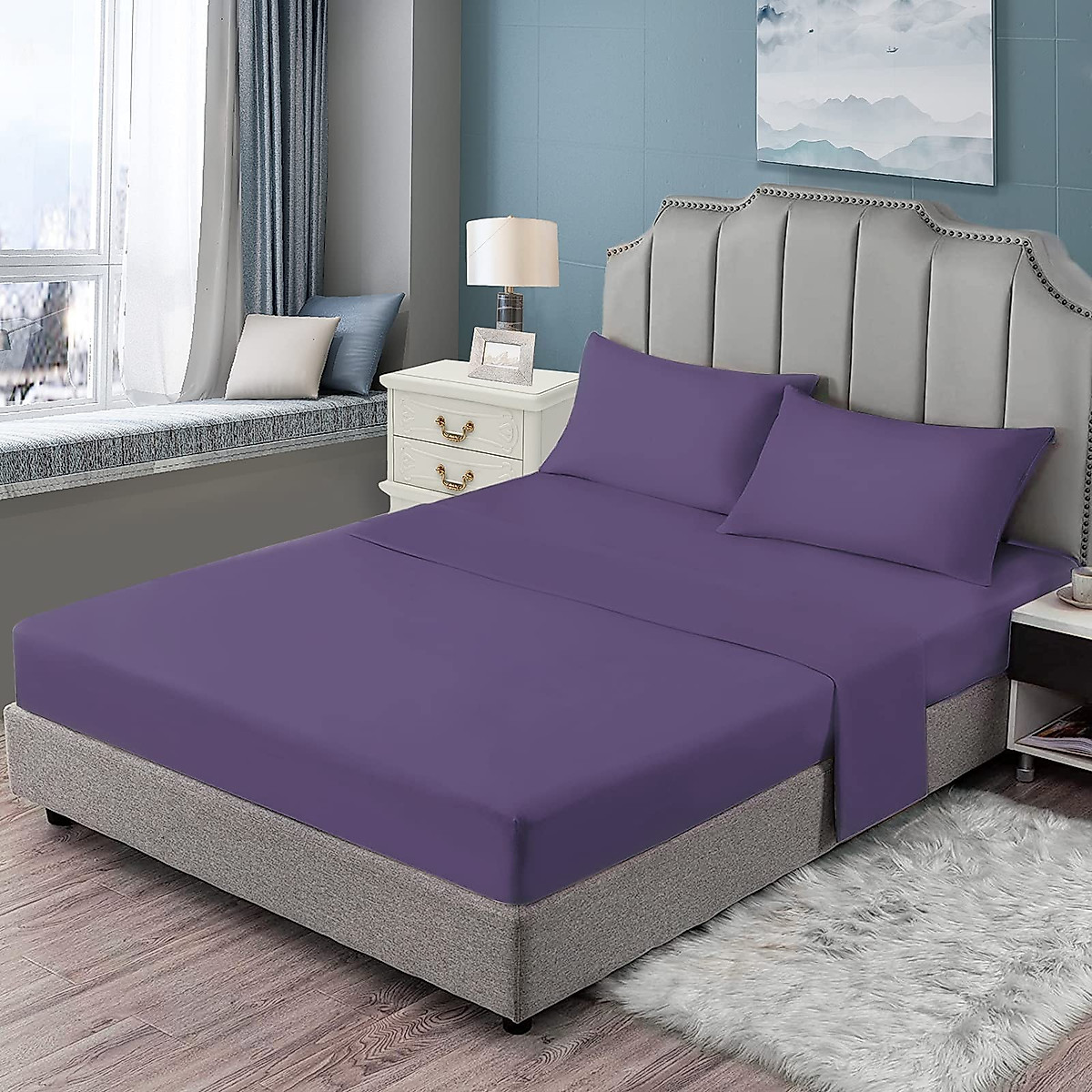 Twin Size Bed Sheets Set - - 1800 Thread Count Deep Pocket to 14 inches Mattress 3 Piece - Premium Bedding Sheets & Pillowcases Collection - Extra Soft