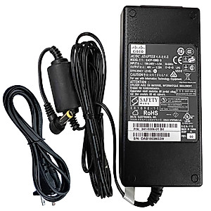 Genuine 48V UL AC/DC Adapter Compatible with Cisco Aironet 1700 2700 3700 3700i AIR-CAP3702I-A-K9 B-K9 R-K9 E-K9 AIR-LAP1142N-A-K9 AIR-CAP1702I-A-K9 B-K9 AIR-CAP2702I-A-K9 LAP1142 Access Point Power