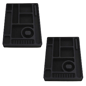 Polar Whale 2 Jewelry Drawer Organizers Tray Washable Waterproof Foam Insert for Home Bedroom Dresser Bathroom 12.9 x 17.9 Inches Necklaces Bracelets Ear Rings