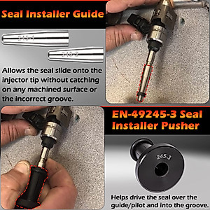GM245 Fuel Injector Seals Tools Set Perfectly Compatible with GM Subaru Engines, Replaces for #EN-49245, EN-51105 and #18683AA000