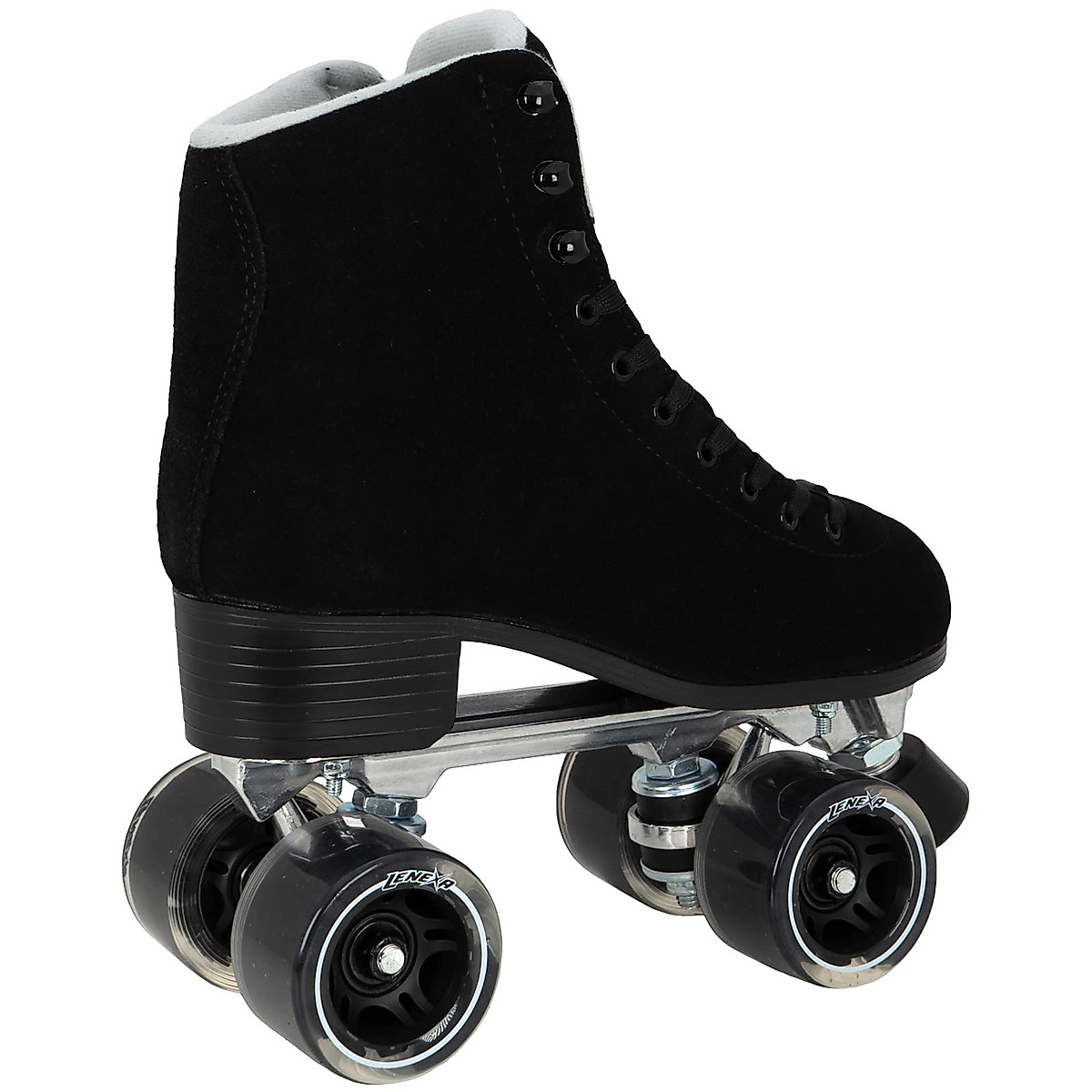Lenexa Shadow Quad Rink Roller Skates for Indoor/Outdoor | Stylish and Comfortable Quad Skates for Women, Men, Boys and Girls - Unisex | Men's 11, Ladies' 12