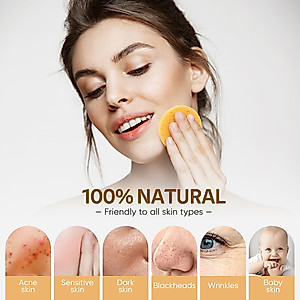 GAINWELL 100PCS Compressed Facial Sponges, Cleansing, for Personal Spa Esthetician Use