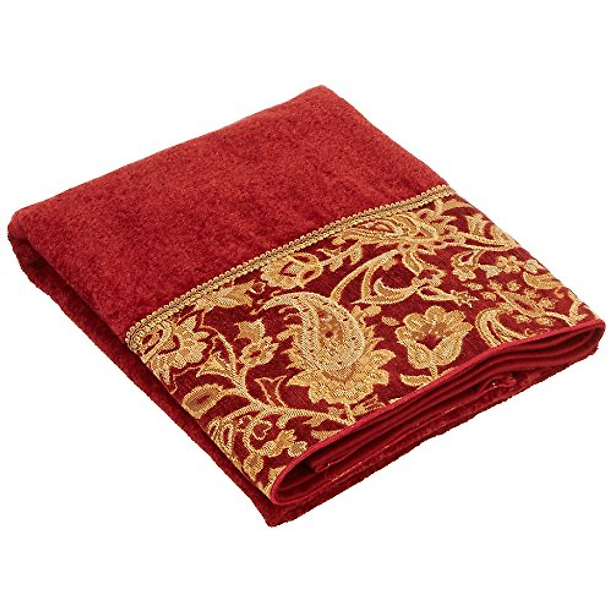Avanti Linens Arabesque Fingertip Towel, Brick