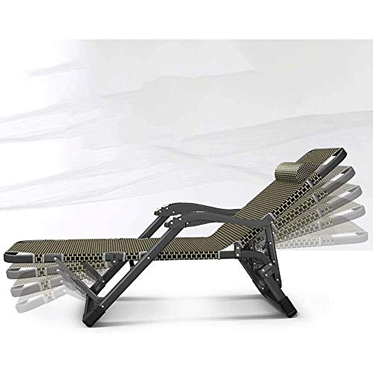 WYKDD Folding Zero Chair Outdoor Picnic Camping Sunbath Beach Chair Relax Chair Recliner Lounge Chairs