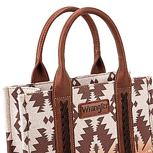 Wrangler Purse for Women Boho Aztec Tote Bag Hobo Shoulder Top Handle Handbags with Wide Guitar Strap christmas gift fall collection XY7 WG2203-8120SLCF