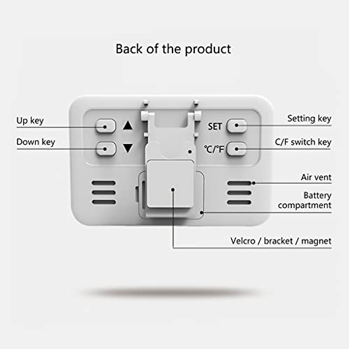 CAZSTYK LCD Digital Hygrometer Indoor Room Temperature Humidity Meter