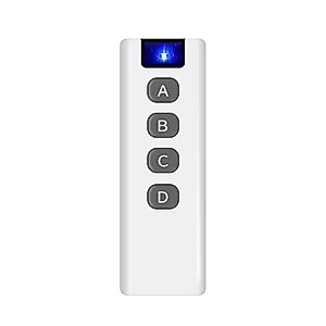 CIRONI 433Mhz Transmitter Remote Control Universal Wireless 4 Buttons Learning Code for Light Switch Gadgets Gate Garage Door Opener