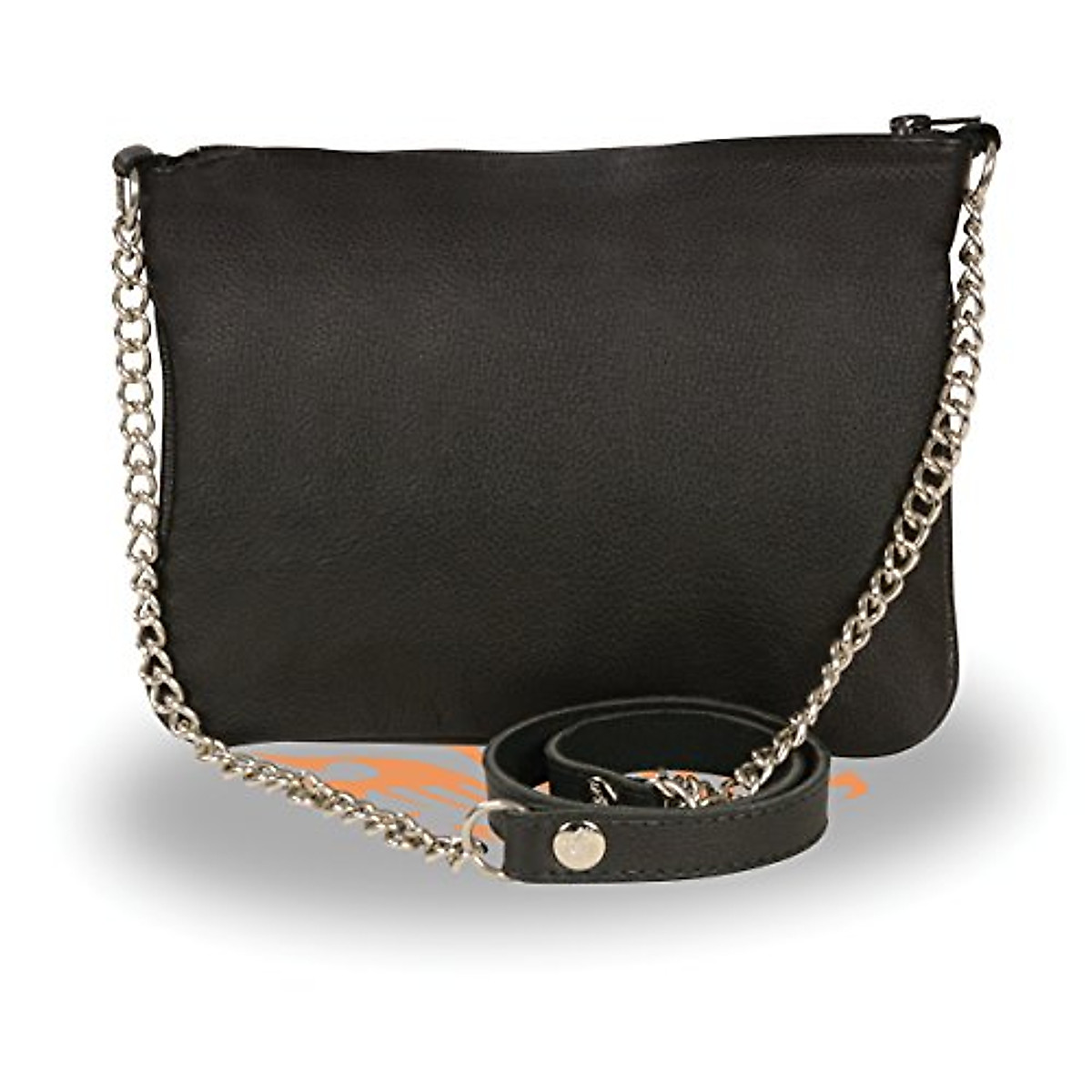 MILWAUKEE'S MP8810-BLK-PCS Women's Black Medium Studded Shoulder Bag