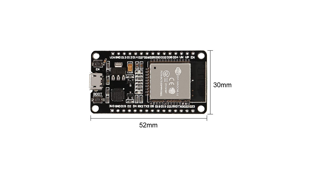 MELIFE 2 Pack ESP32 Development Boards - WiFi + Bluetooth Dual Mode