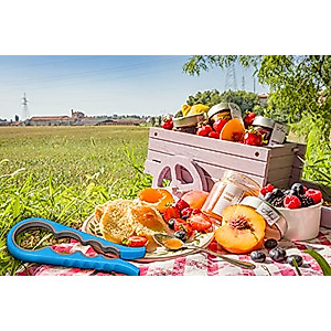 Bloss Anti-skid Jar Opener Jar Lid Remover Rubber Can Opener Kitchen Grippers To Remove Stubborn Lids, Caps and Bottles Great Kitchen Gadgets For Small Hands or Seniors,Blue