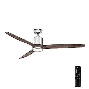 Home Decorators Collection YG749-PN Triplex 60” LED Polished Nickel Ceiling Fan
