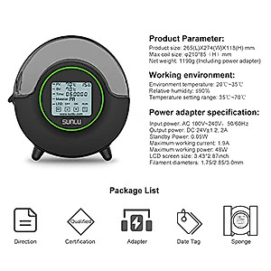 [Newest Official Fan Version] SUNLU 3D Printer Filament Dryer Box S2 with Fan for Nylon ABS PETG PLA 1.75/2.85/3.00mm, 360° Surround Heating Holder, Upgrad Built-in Fan Quickly Keeping Dry Long Time