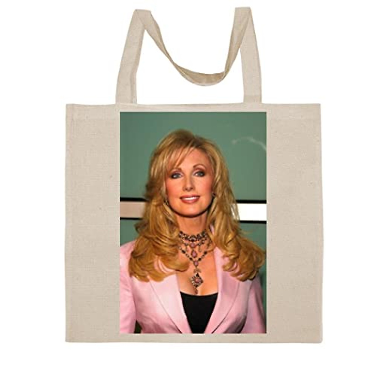 Morgan Fairchild - A Nice Graphic Cotton Canvas Tote Bag FCA #FCAG251082
