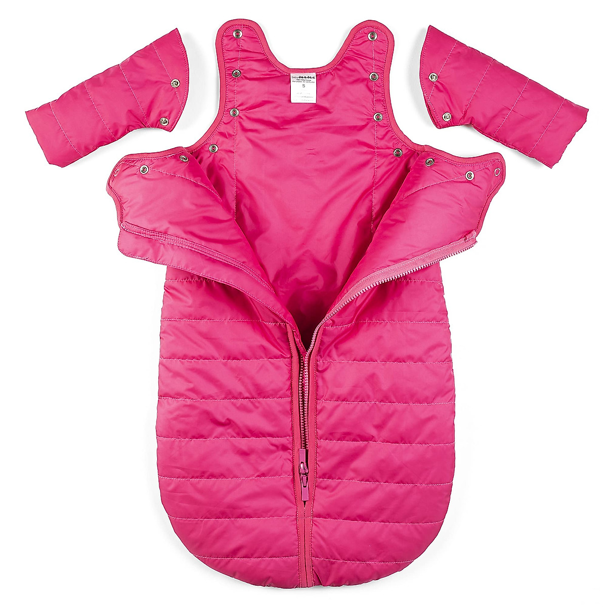 baby deedee Sleep Nest Travel Quilted Baby Sleeping Bag Sack with Sleeves, Hot Pink, Large (18-36 Month)
