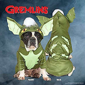 Warner Bros Horror Gremlins Halloween Costume for Dogs with Hood – Size Medium | Dog Costumes, Cute Pet Scary Costumes Dogs| Officially Licensed Products, Green (FF21797)