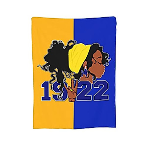 Sigma Gamma Rho Blanket Flannel Throw Ultra Soft Micro Blanket 50''x40'', Black