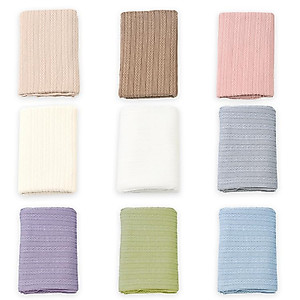 Baby Blankets,5PCS Security Blanket for Babies - Swaddle Adjustable Wearable Blanket, 5pcs Newborn Accessories Set with Hello World Wooden Birth Announcement Card, Baby Blankets for Boys&Girls (Blue)