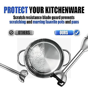 POSWEENR Immersion Blender, Scratch Resistant Hand Blender, 9-in-1 Heavy Duty Copper Motor Stainless Steel Stick Blender with Milk Frother, Whipping, Blade Remover, Storage Case, Black