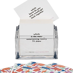 TableTopics Best Things Ever - 135 Fun Conversation Cards, Use as Ice Breakers, Get to Know More About People Close to You, Share Your Favorites