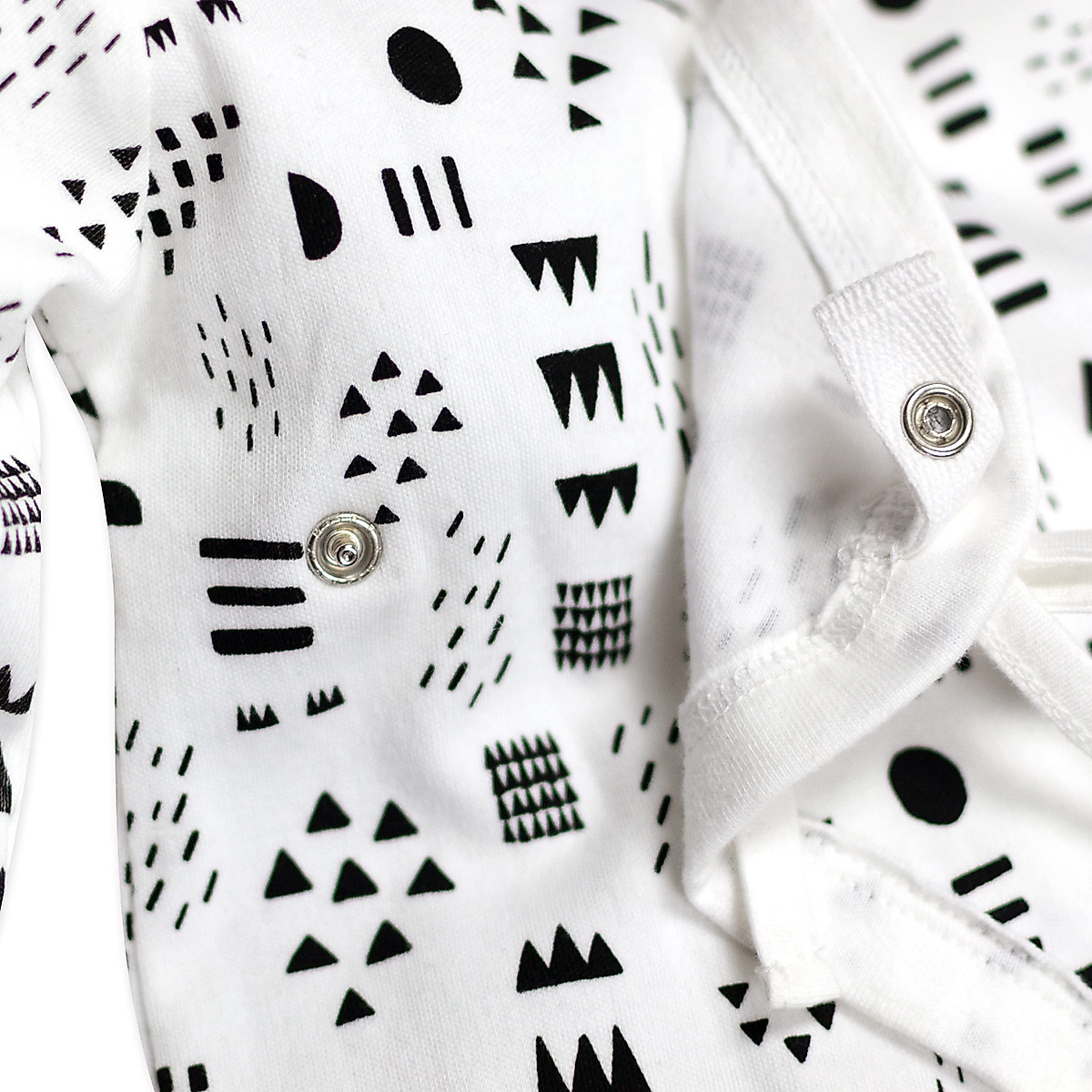 HonestBaby Organic Cotton Kimono Coverall, Pattern Play, 0-3 Months