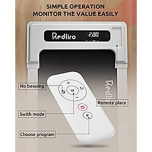Redliro Walking Pad Treadmill Under Desk, Portable Mini Treadmill with Remote Control, Bluetooth, 265lbs Max Weight, Installation-Free Jogging Machine for Home/Office