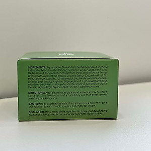 ANAI RUI Green Tea Face Mask with Avocado, Clay Facial Mask for Acne, Detox, Face Cleansing Mask, Hydrating, Nourishing, Soothing, 120g/4.23 oz