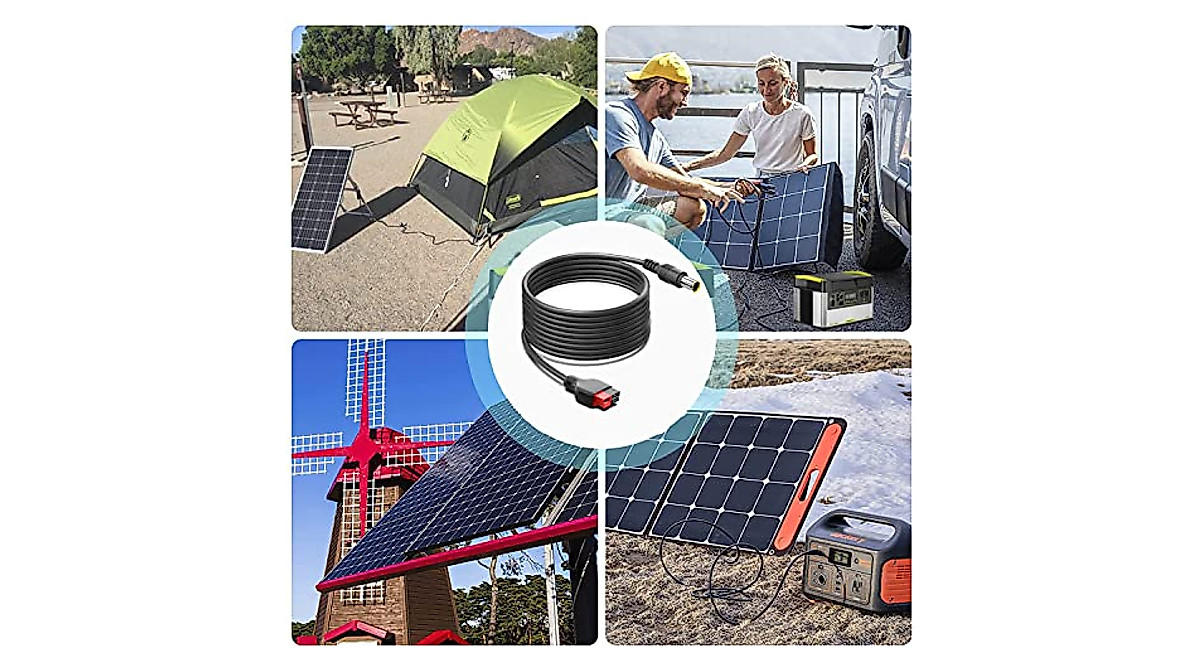 MJPOWER 10FT Anderson-to-8mm Solar Cable - Durable & Safe