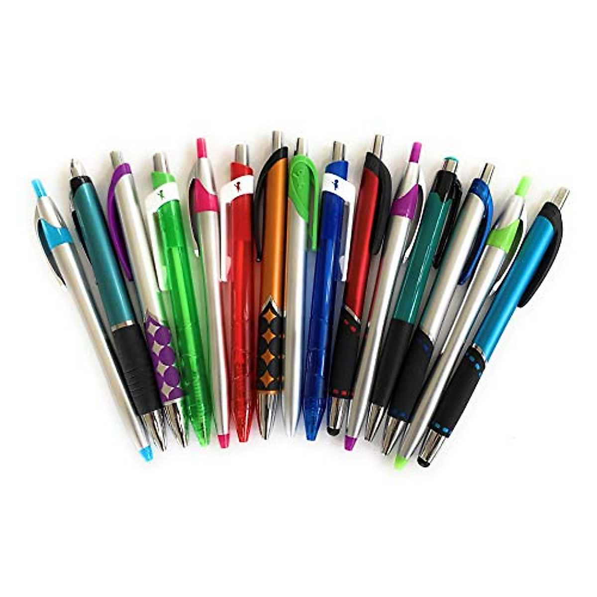 2lb Box Assorted Ink Pens - Plastic, Metal, Retractable, Cap (approx 100 pens)