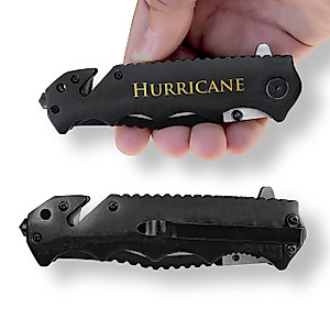 Customized Survival Knife, Classic Multi-Tool Knife, Best Personal Safety Survival Gear,'Hurricane' Personalized Knife