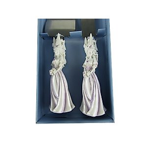 Cake Knife and Server Set - Butterfly, Princess, Heart, Flowers Design (Princess - Lavender)