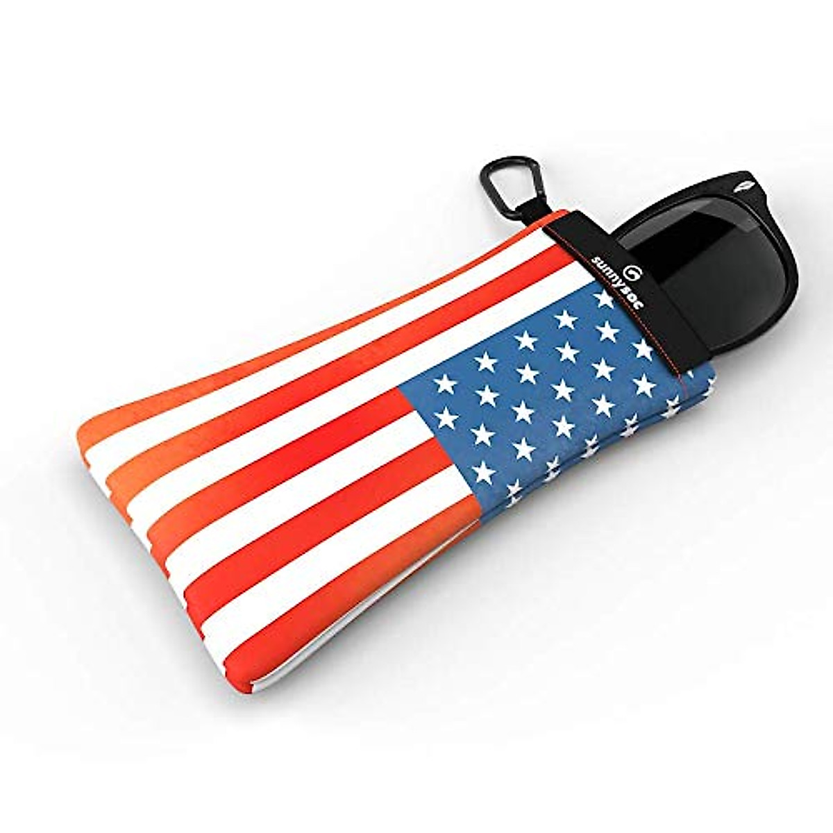 GOGGLESOC Sunnysoc Sunglasses Bag with Cleaning Cloth and Carabiner