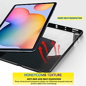 Galaxy Tab S6 Lite 10.4" Case, Thin and Soft Tablet Protective Cover for 2024/2022/2020 Samsung Galaxy S6 Lite Tablet, Black