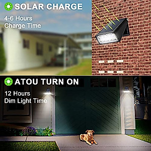 GUYULUX Solar Lights Outdoor with Lights Reflector&2 Lighting Modes, Solar Security Spot Lights 90° Adjustable, IP65 Waterproof Solar Powered Wall Lights for Garden/Patio/Yard/Deck/Pool Area, 8-Pack
