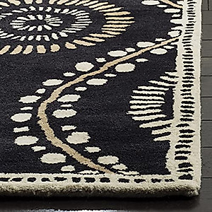 Martha Stewart Collection by SAFAVIEH 8' x 10' Francesca MSR4532A Handmade Ogee Dot Wool Living Room Dining Bedroom Area Rug
