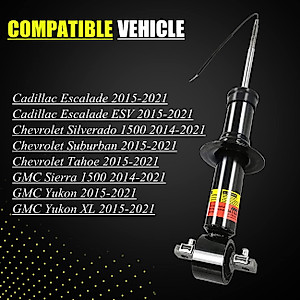 LUFT MEISTER 84176631 84977478 2 PCS Front Struts Shock Absorber Assy with spring for 2015-2022 Cadillac Escalade Tahoe Suburban Silverado GMC Sierra 1500 Yukon (XL)