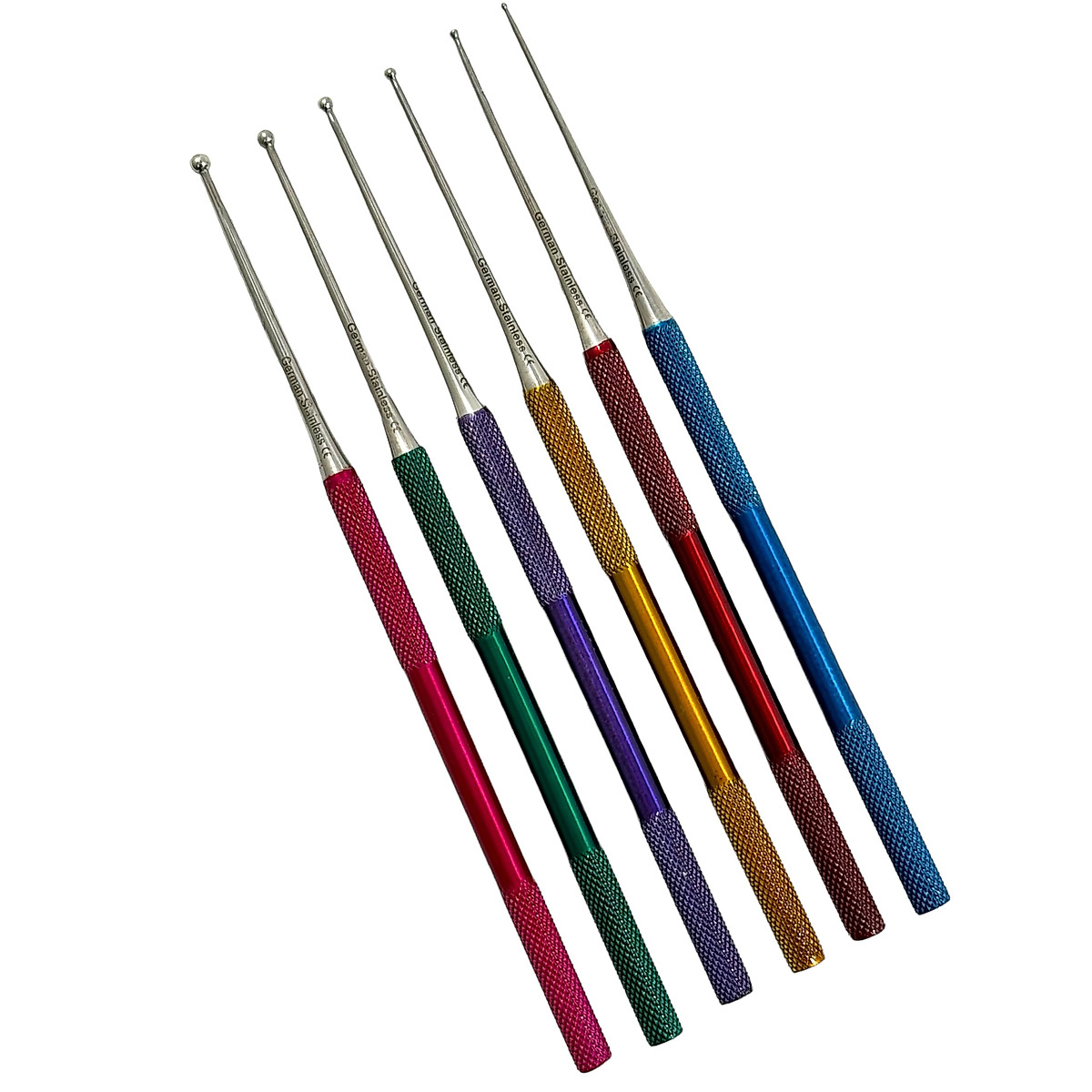 Premium German Stainless-Ball Tip Snake Sexing Probe Set 6 Pieces