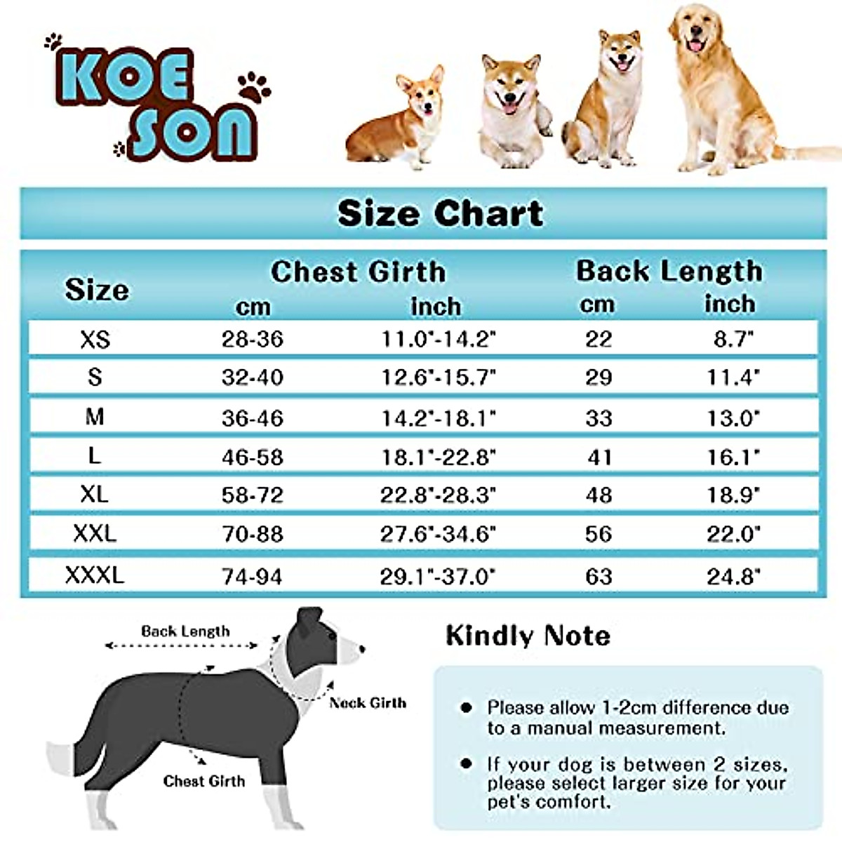 KOESON Dog Recovery Suit, Spay Suit for Female Dog Pet Onesie for Surgery Female Anti-Licking, Dog Surgical Recovery Suit for Abdominal Wounds Dog Cone Alternative After Surgery Blue Camo 2XL