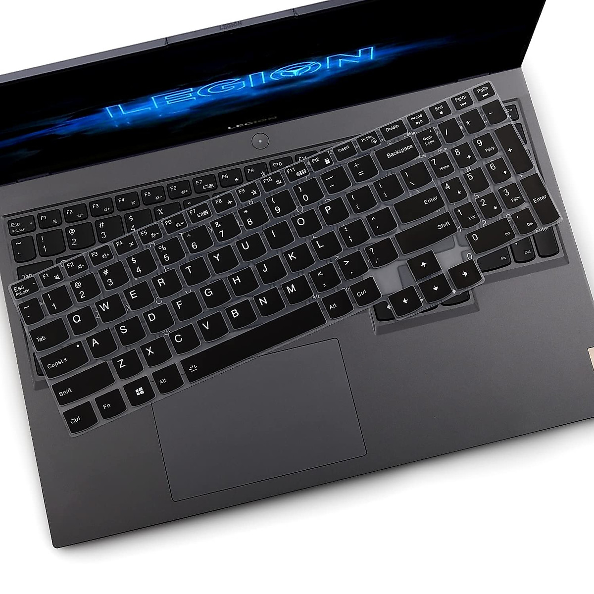 Keyboard Cover for Lenovo Legion Pro 7 7i 16" / Legion 5 5i Pro/Legion 5 5i 5p 5pi 7i 15.6" 17.3" Gaming Laptop/Legion Slim 7 7i 15.6 / IdeaPad 3 3i 15.6 Gaming, LOQ 15.6" 16" Keyboard Skin-Black