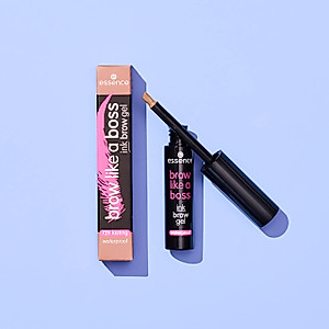 essence | Brow Like A Boss Brow Gel | Waterproof & Smudge Proof Tinted Brow Gel | Vegan & Cruelty Free, Paraben Free (03 | Dark Brown)