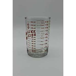 Lovely999 Clear Glass Measuring Cup Bar Tools Jigger Shot Glass 2 x 5 oz