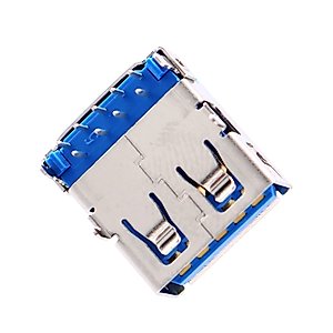 Deal4GO 1-Pack Rear Back USB 3.0 Port Connector Replacement for PS5 P1aystation 5 Console Motherboard USB Type-A Socket Jack, Silver