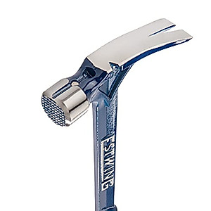 ESTWING Ultra Series Hammer - 19 oz Rip Claw Framer with Milled Face & Shock Reduction Grip - E6-19SM