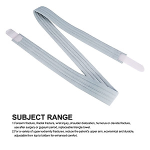 Forearm Sling, Adjustable Sling Support Strap for Broken & Fractured Bones, Men,women,kids Left or Right Wrist Injuries Fracture Treatment