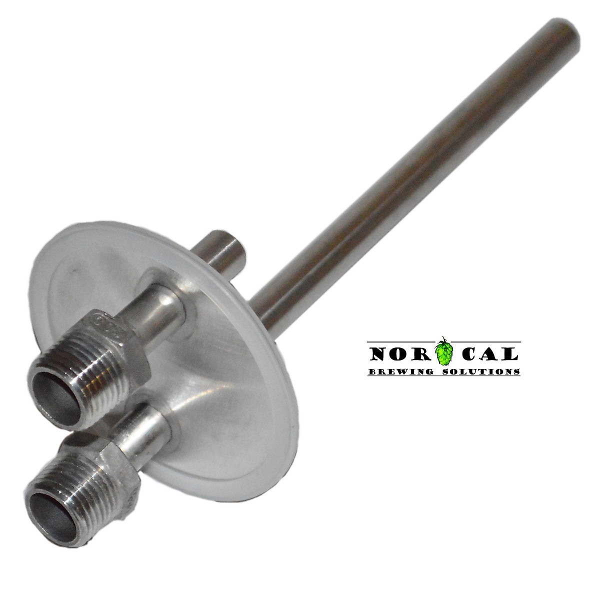 in-LINE Distilling Double Thumper KIT - 1/2" NPT Connections - for use with Two (2) Wide Mouth 64 Ounce Canning Jars