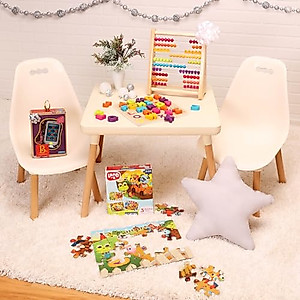 B. toys- Wooden Abacus Toy- Education Toy- Classic Wooden Math Game Toy for Early Childhood Education & Development with 100 Fruit Beads- Two-ty Fruity! -18 months +