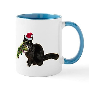CafePress Cat Christmas Tree Mug Ceramic Coffee Mug, Tea Cup 11 oz