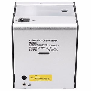 Automatic Screw Feeder Screwdriver Feeding Machine, AC100-240V DC 15V 200cc Screw Capacity for screw length less than 20mm(Transl)