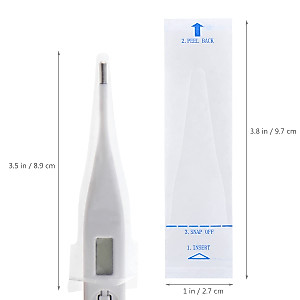 200pcs Disposable Probe Covers for Digital Thermometers Universal Thermometers Sleeves for Accurate Sanitary Oral Ear Underarm Recta Thermometer Reading