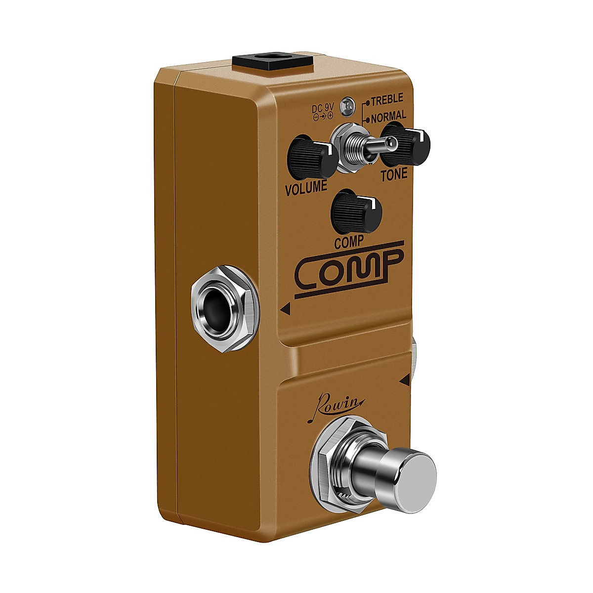 Rowin Analog Mini Opto compressor Box Guitar Compression Pedal for Electric Guitar BASS (LN-333)